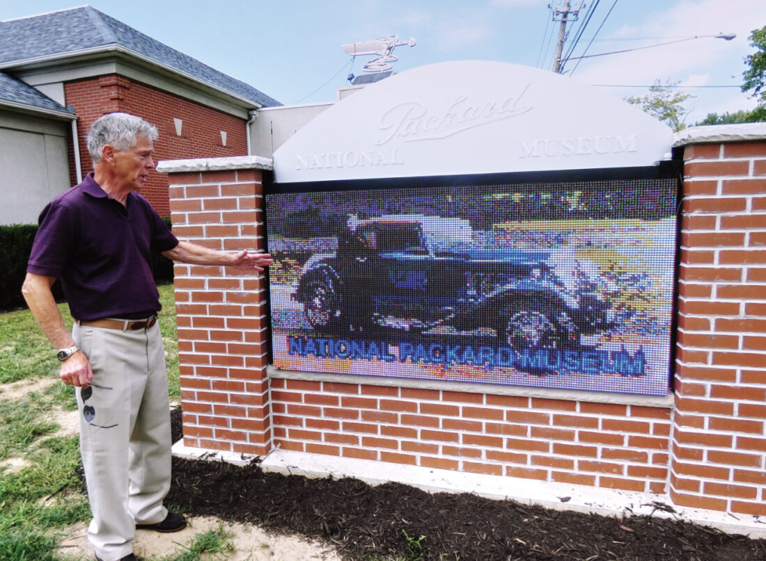 Driving traffic Packard Museum unveils new sign at ceremony | News ...